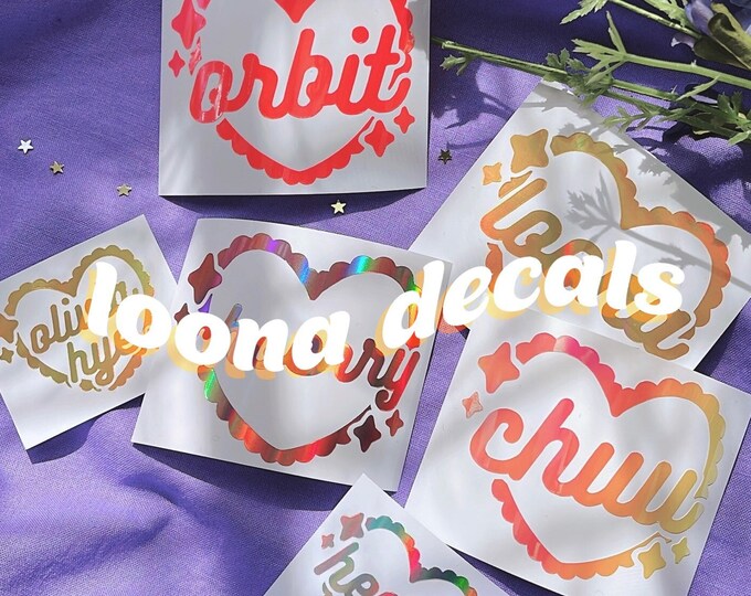 LOONA Lightstick Holographic Decal Stickers for Orbits // Super Cute ...