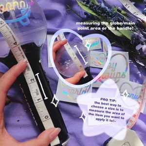 P1HARMONY Simple Heart Lightstick Holographic Decal Stickers for P1ece ...