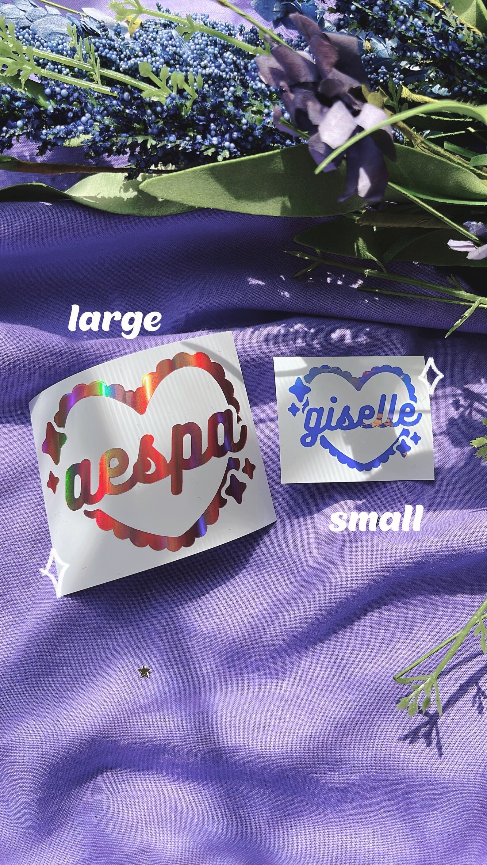 AESPA Lightstick Holographic Decal Stickers for My // Super - Etsy