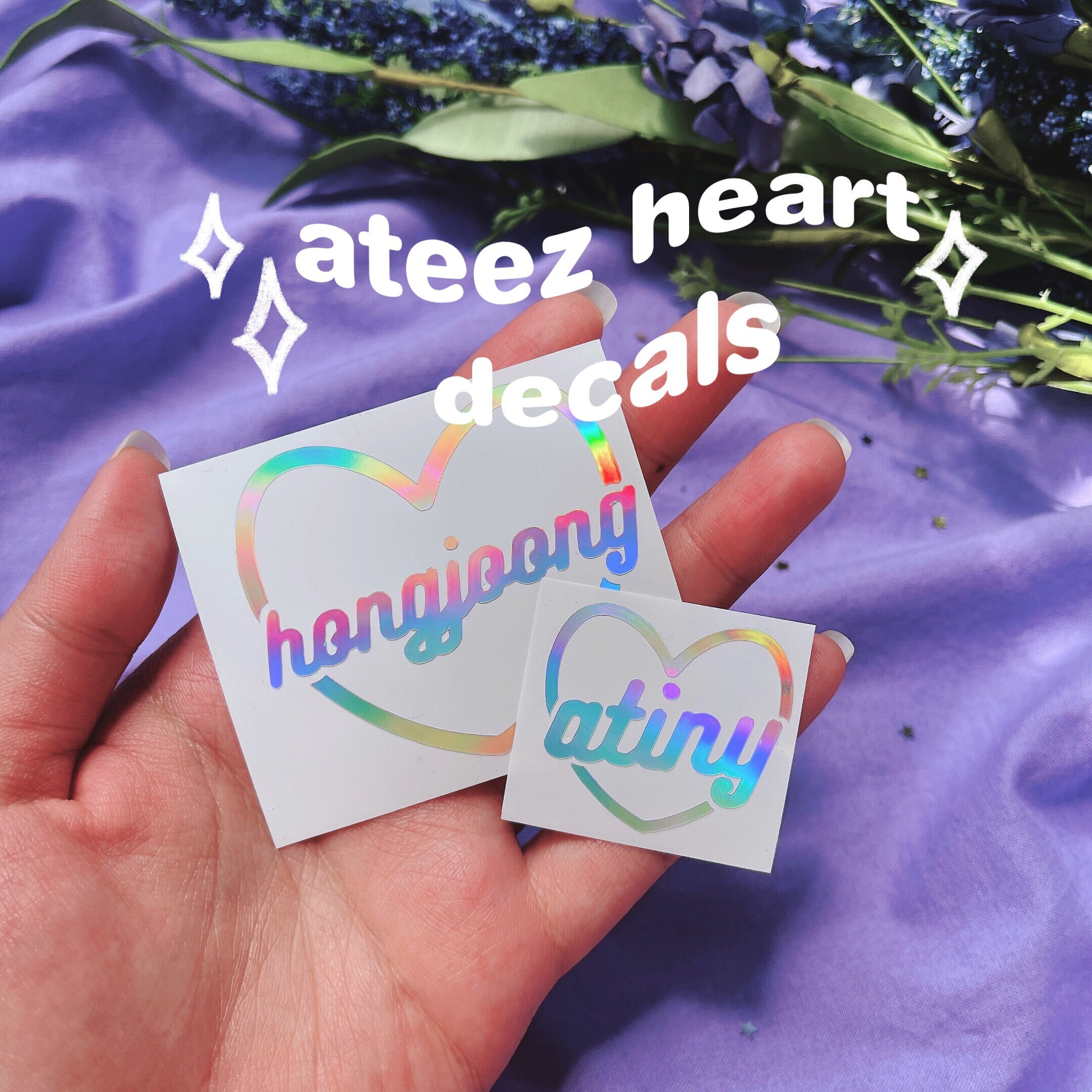 Decals & Skins Seventeen Vinyl Stickers Holographic Seventeen Caratbong ...