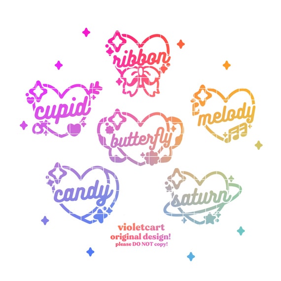 CUSTOM Special Heart Holographic Decal Stickers for KPOP - Etsy