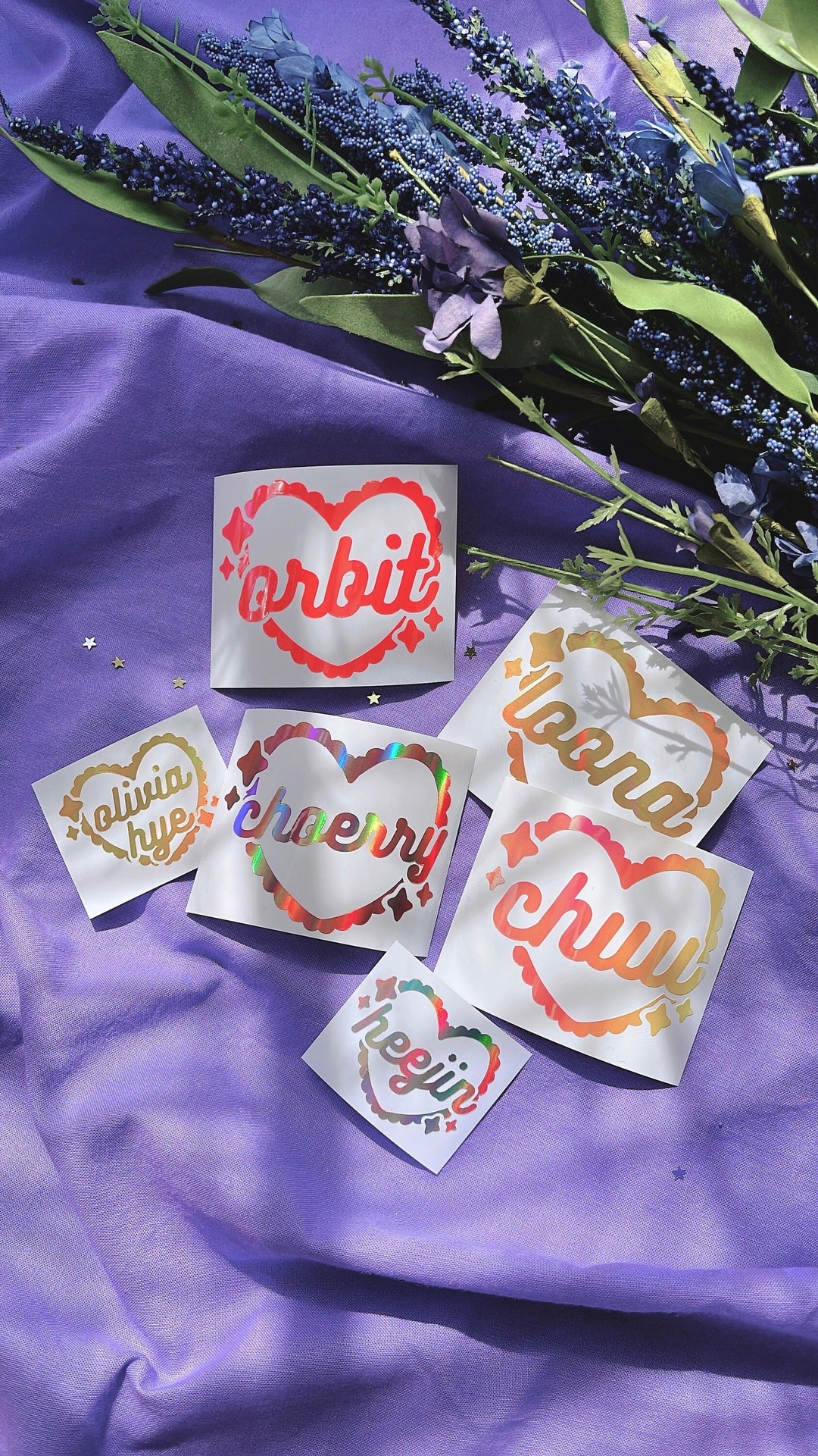 LOONA Lightstick Holographic Decal Stickers for Orbits!! // Super Cute ...