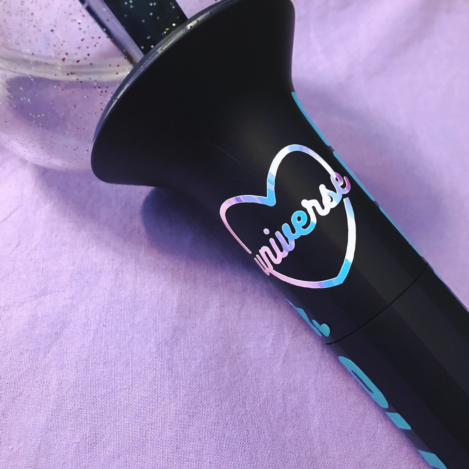 Pentagon Heart Lightstick Holographic Decal Stickers | Etsy