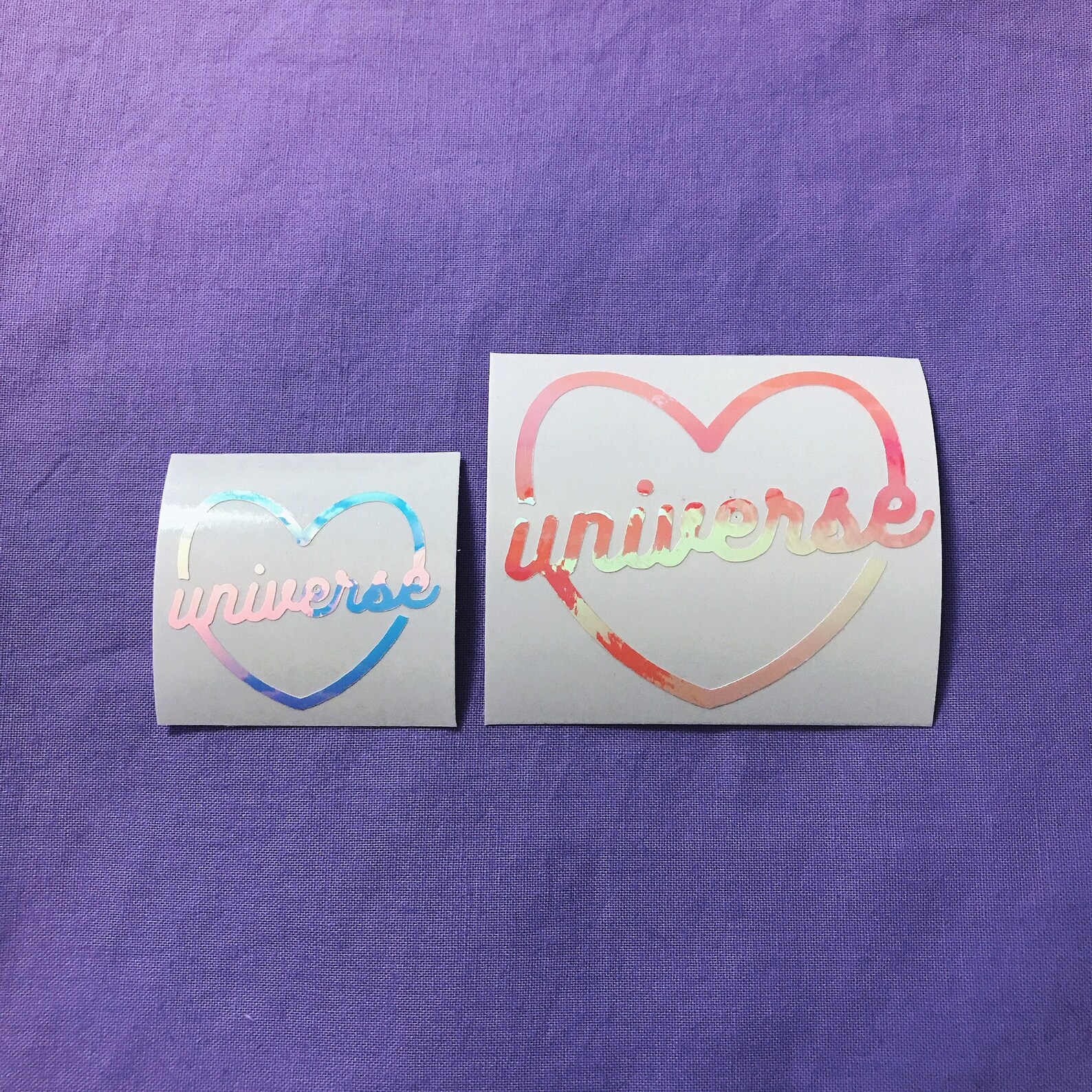 Pentagon Heart Lightstick Holographic Decal Stickers | Etsy