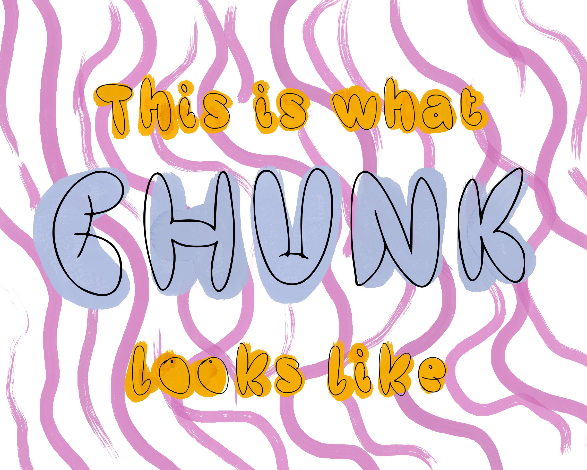 CHUNK Font Family Y2k Aesthetic Type Trendy Maximalist Typeface Modern ...