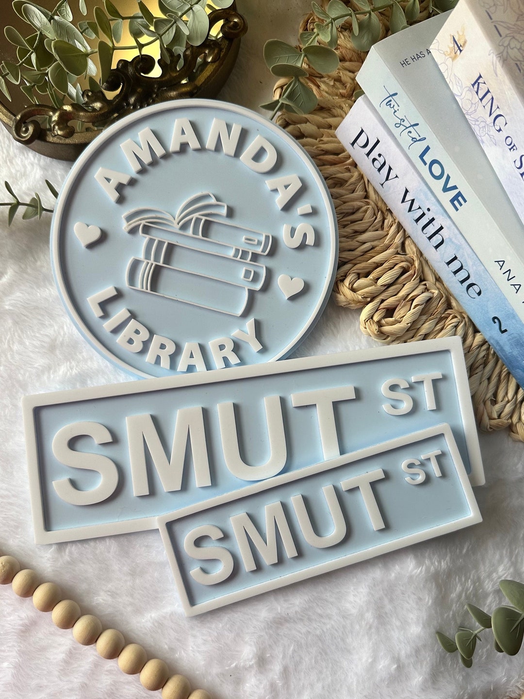 Library Sign | Book Decor | Bookish Decor - Etsy