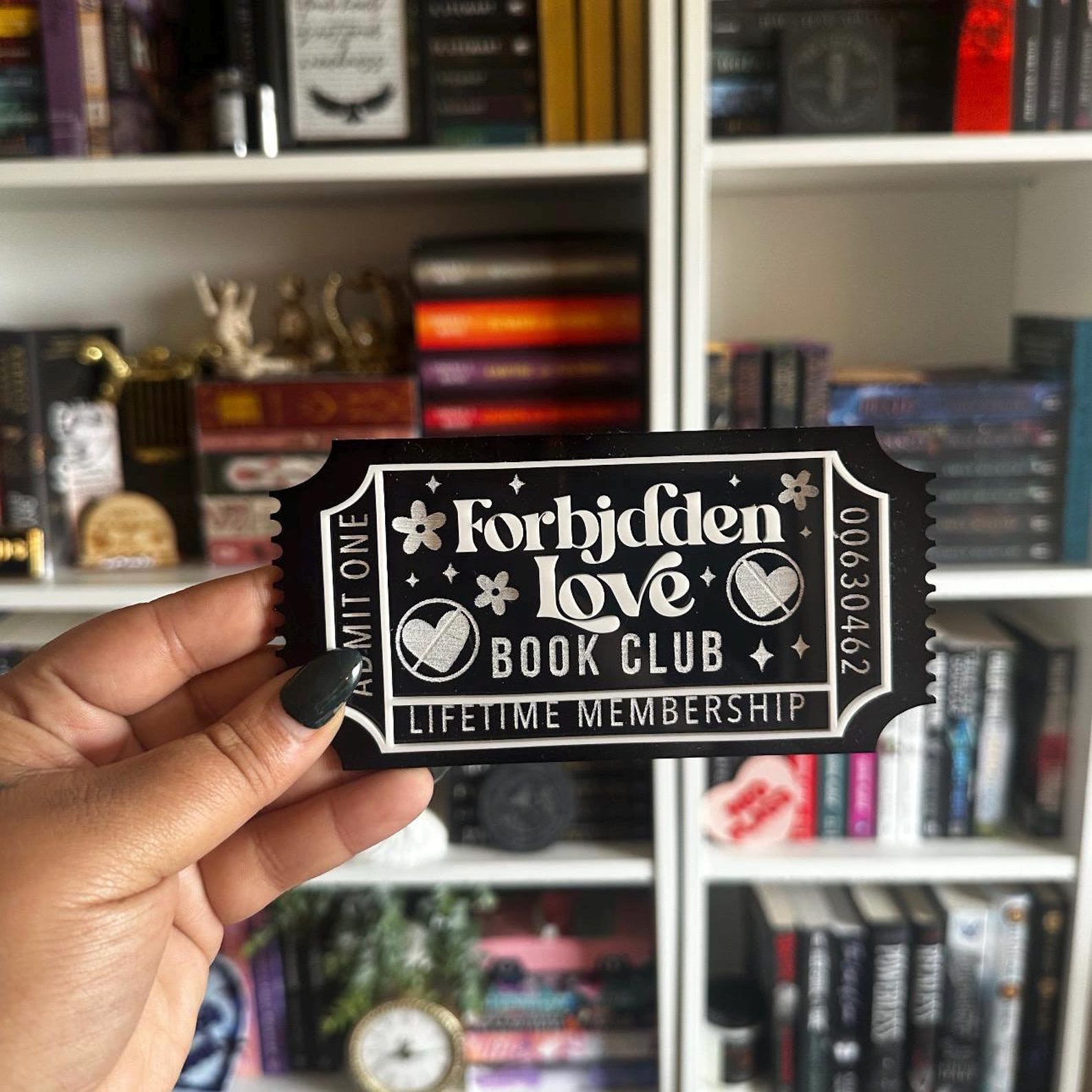 Bookish Ticket | Bookclub Ticket | Bookshelf Decor | Bookish Decor ...