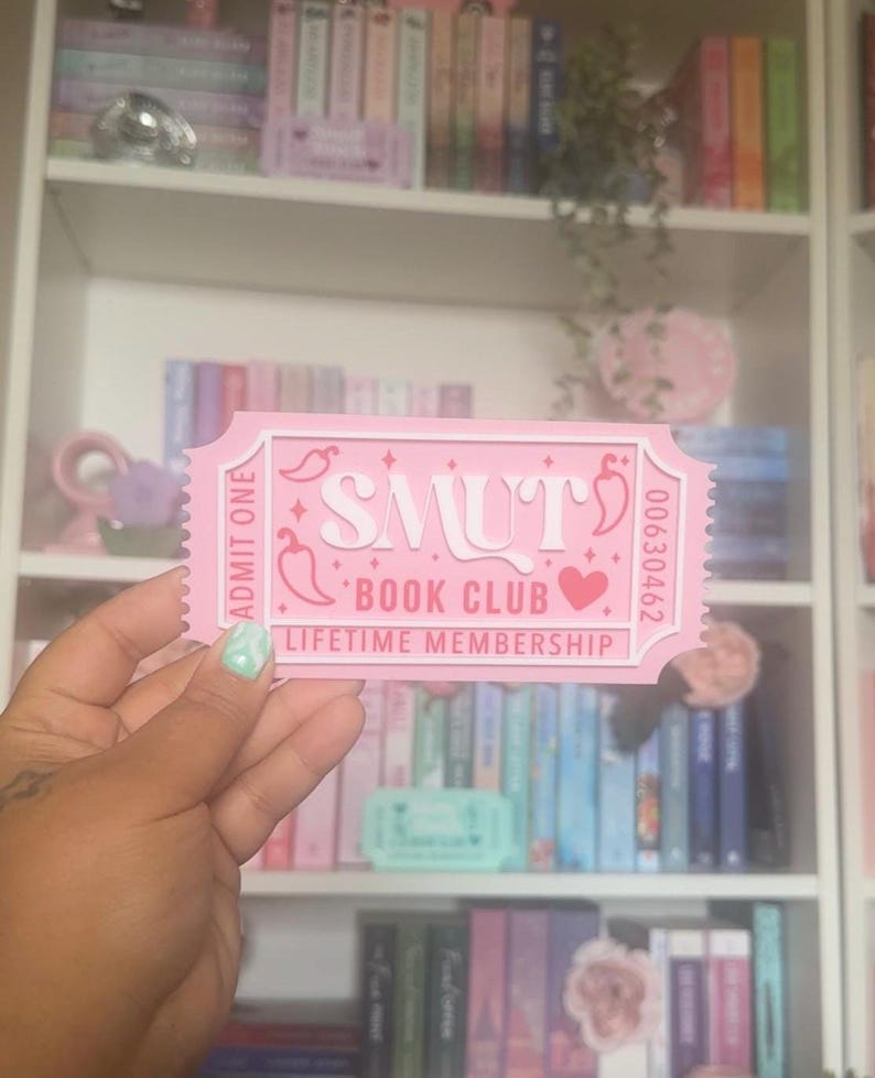 Bookish Ticket | Bookclub Ticket | Bookshelf Decor | Bookish Decor ...