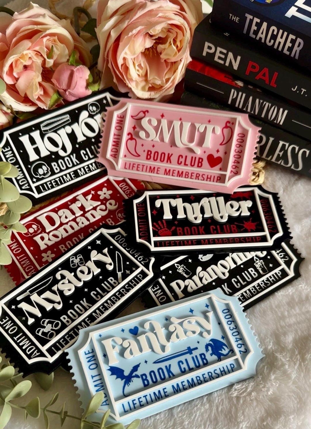 Bookish Ticket | Bookclub Ticket | Bookshelf Decor | Bookish Decor ...
