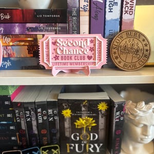 Bookish Ticket | Bookclub Ticket | Bookshelf Decor | Bookish Decor ...