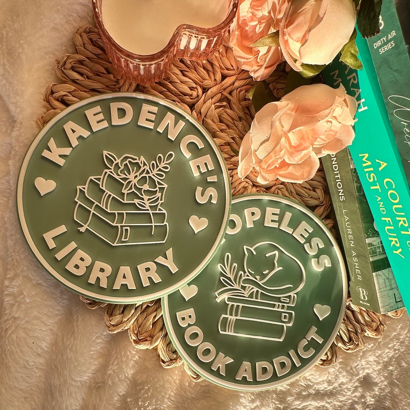 Library Sign - Etsy