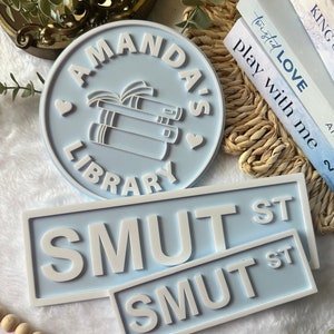 Library Sign | Book Decor | Bookish Decor - Etsy