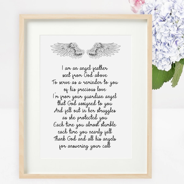 Angel Poem - Etsy