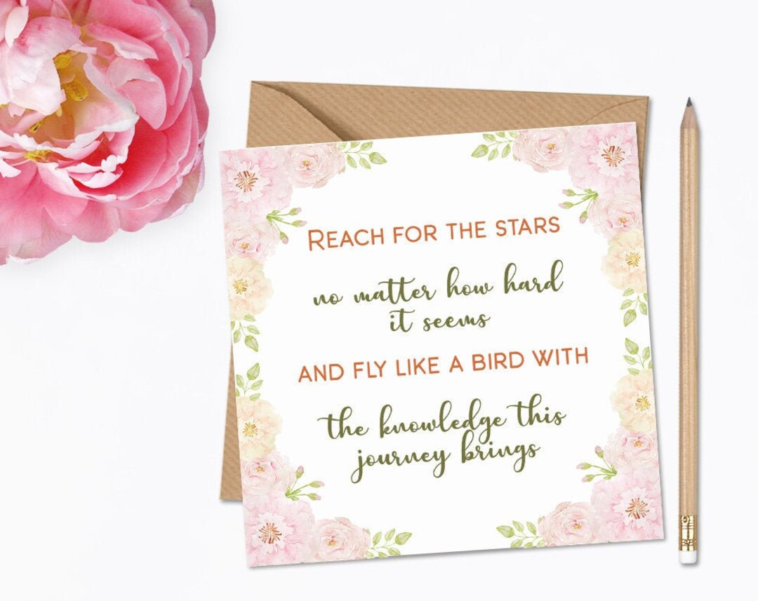 Printable Encouragement Card Inspirational Quote Card Encouragement ...