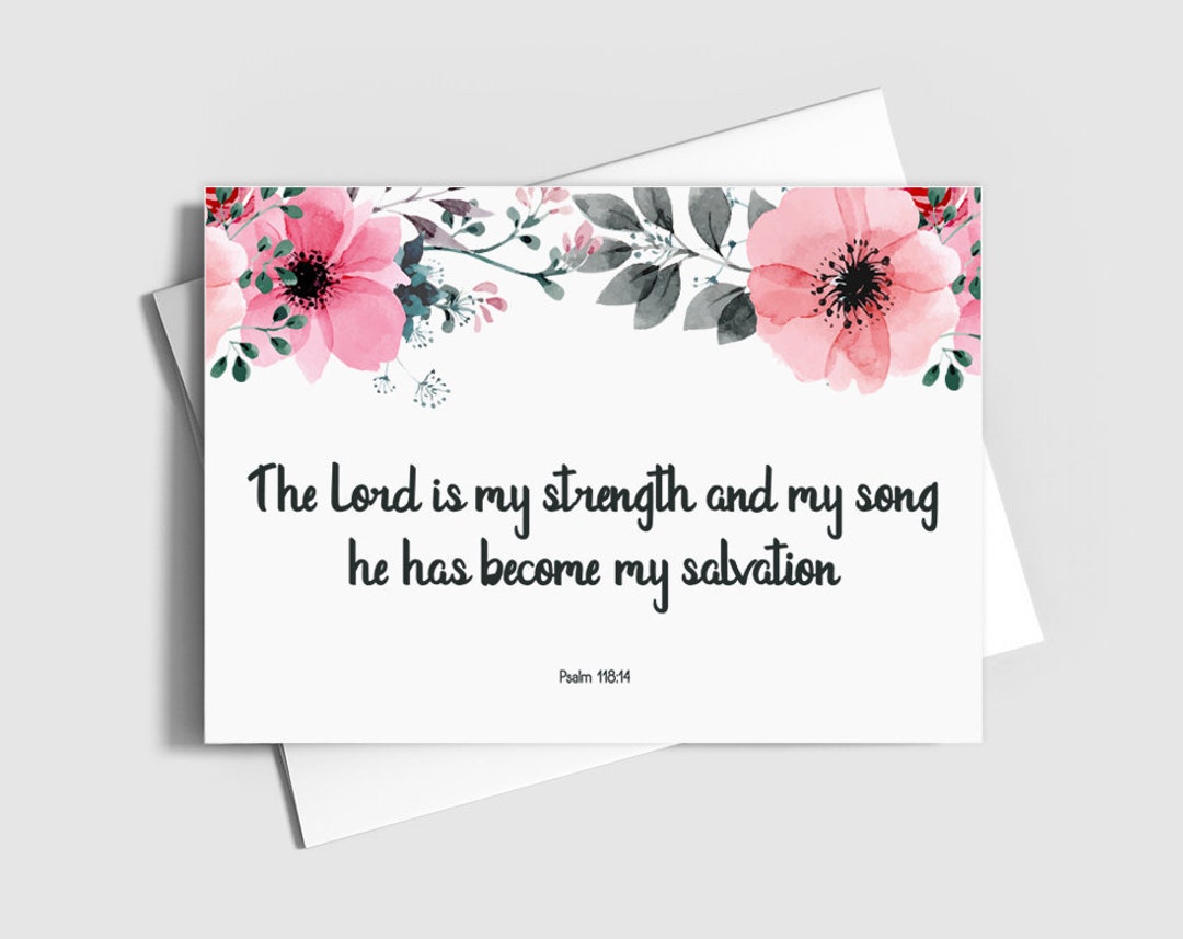 Printable Bible Verses Cards Scripture Christian Cards Flat Folded 5x7 ...