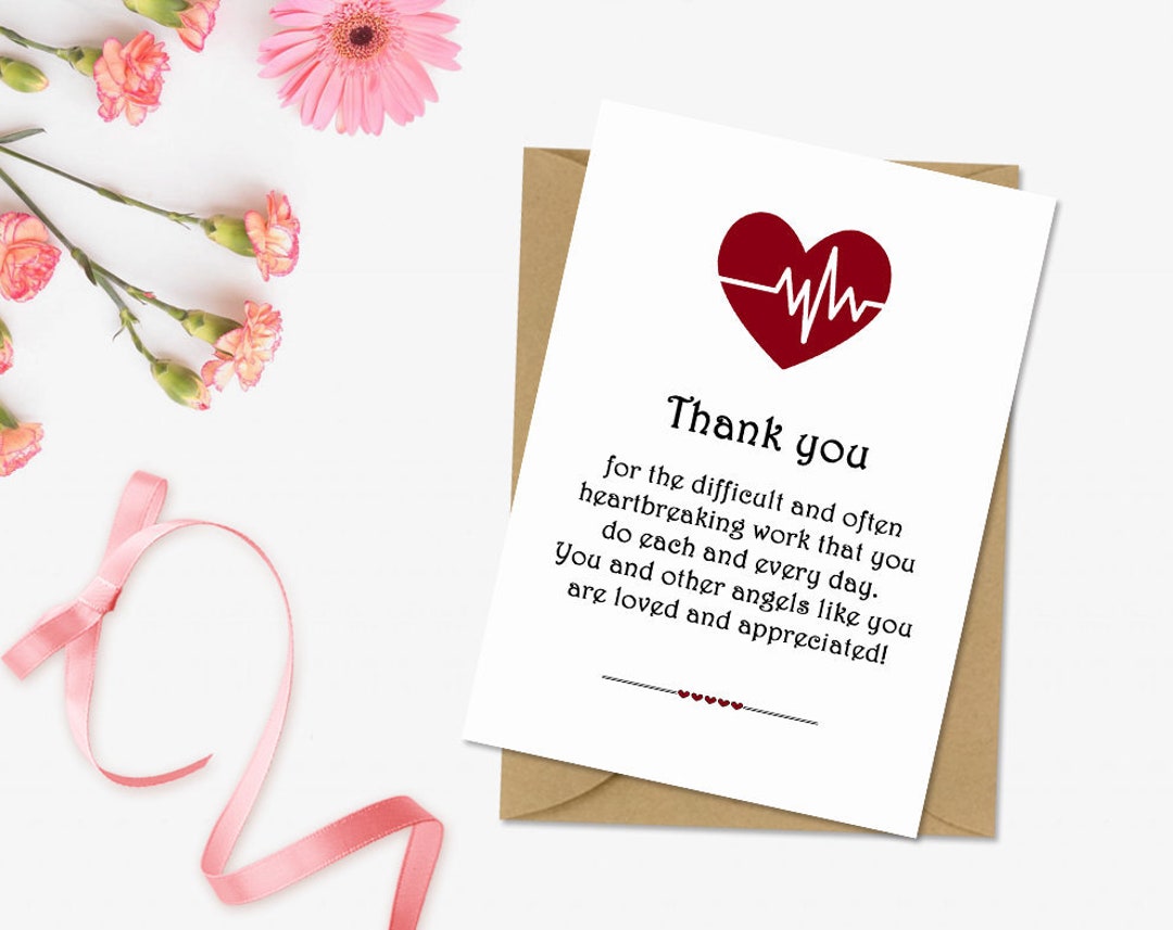 Printable Nurse Appreciation Card Digital Greeting Card - Etsy