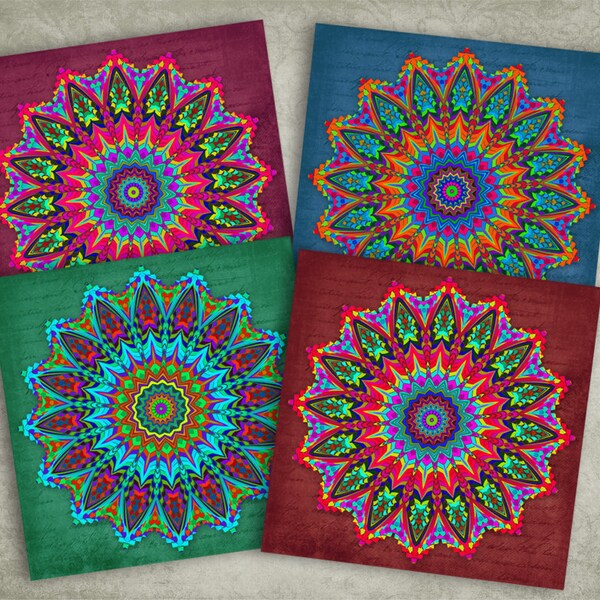 Mandala Tile - Etsy