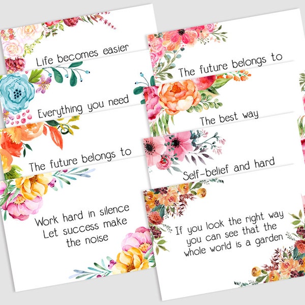 Inspirational Mini Quote Card - Etsy