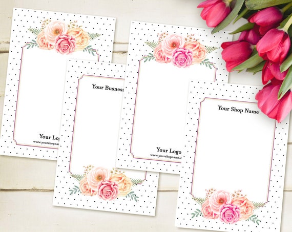 Customized Jewelry Display Card Set Printable Bracelet Display | Etsy