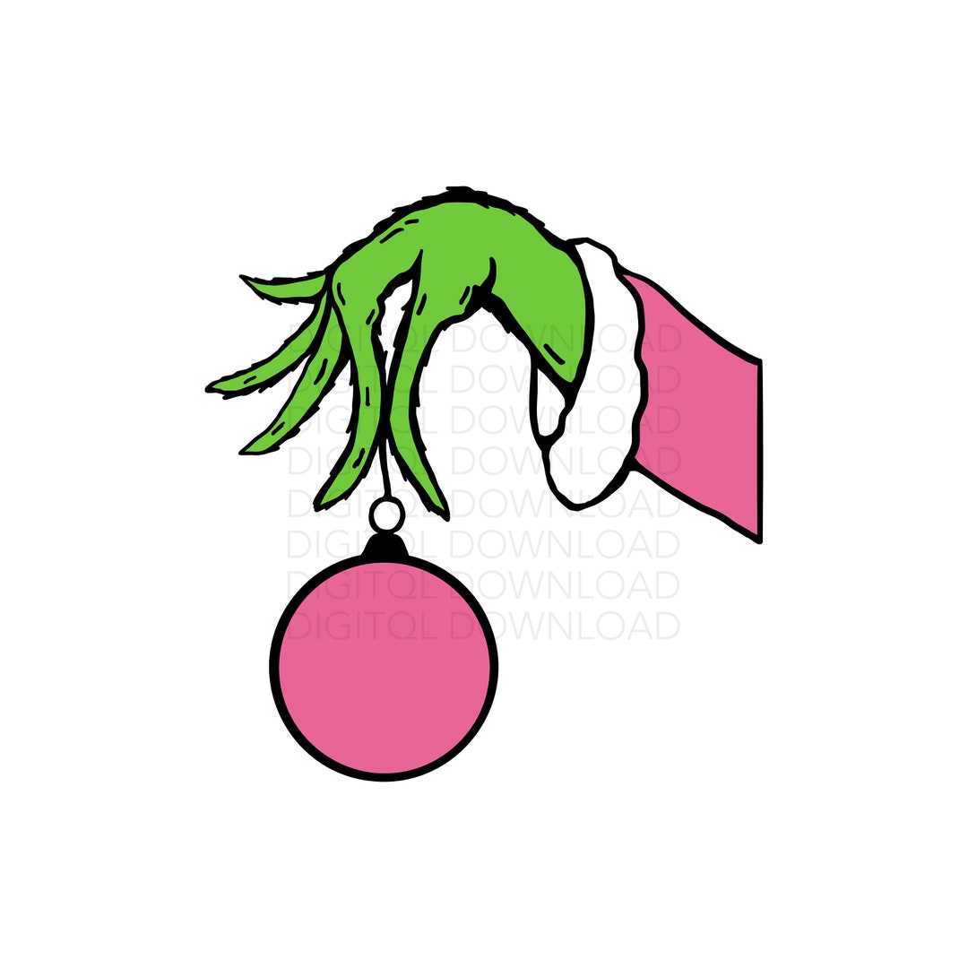 Grinch Pink Hand SVG, Grinch SVG, Grinch Hand, Pink Grinchmas Ornaments ... Grinch Pink Hand SVG, Grinch SVG, Grinch Hand, Pink Grinchmas Ornaments ...