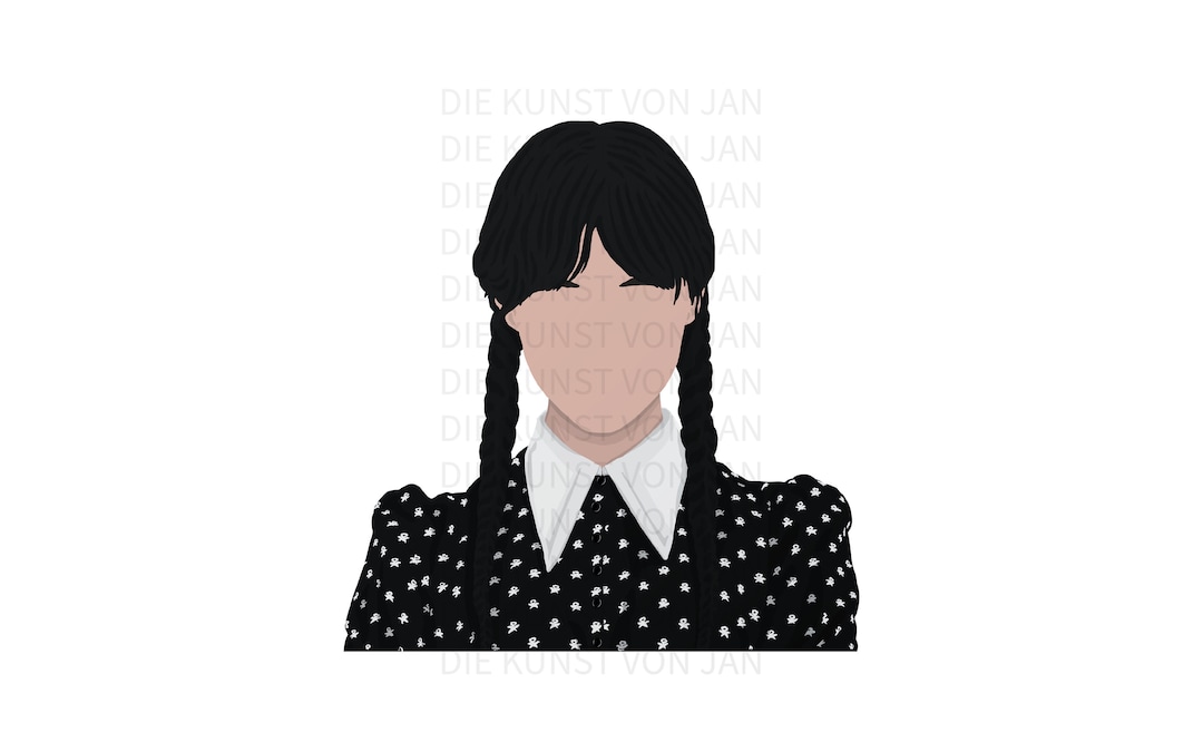 Wednesday Addams SVG, Wednesday Addams PNG, Transparent Background ...