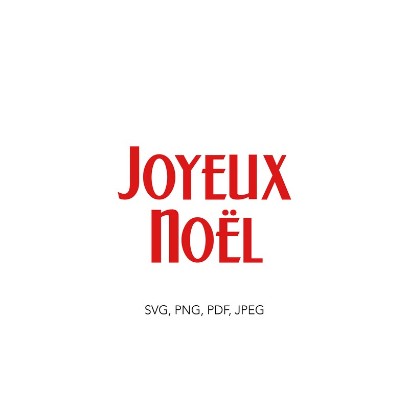 Joyeux Noel Card - Etsy
