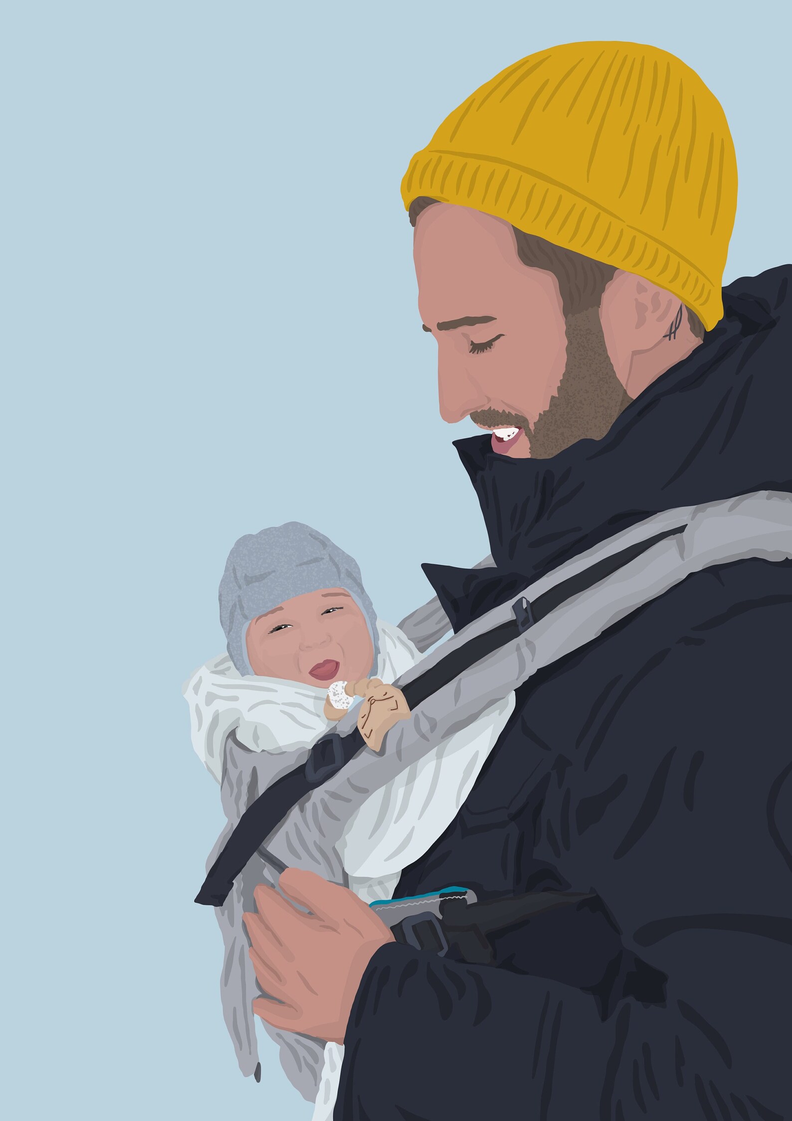 Custom Dad Portrait, Dad Gifts, Faceless Portrait, Father's Day Gifts ...