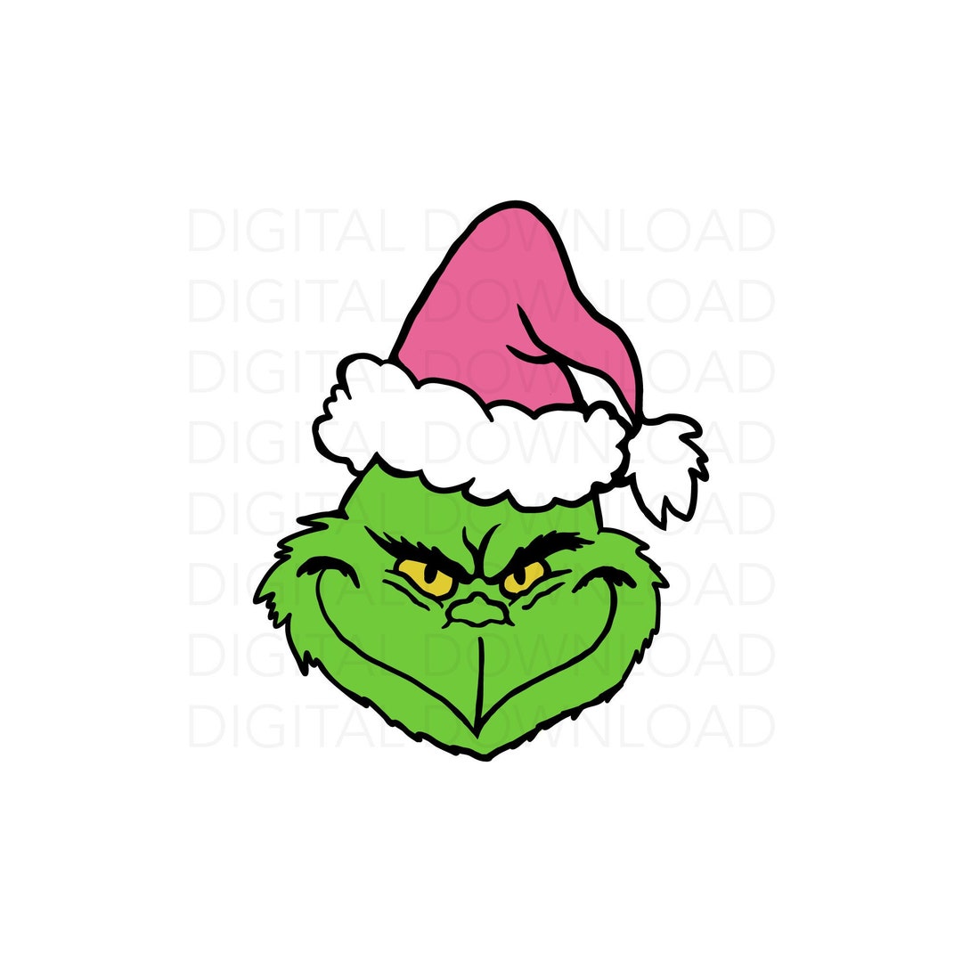 Grinch SVG, Grinch Pink SVG, Pink Grinch SVG, Grinch for Cricut File ...
