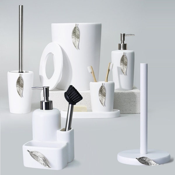 Silver Bathroom Decor - Etsy