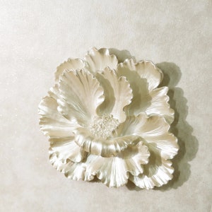 Pearl Azalea Wall Hanging Decorative Flower – 3D Wall Art for Home ...