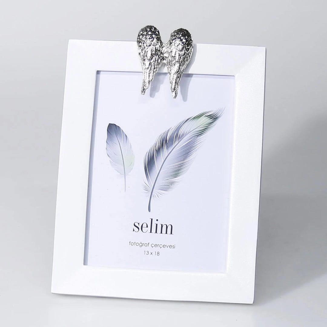Angel Wings Picture Frame in White Color - Etsy