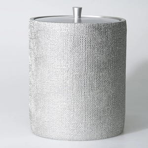 Natural Collection Silver Trash Can – Modern Bathroom & Kitchen Waste ...