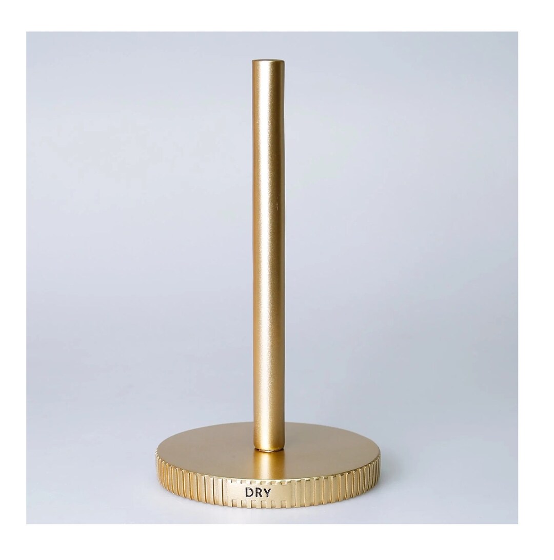 Grooved Paper Towel Holder in Gold Color - Etsy
