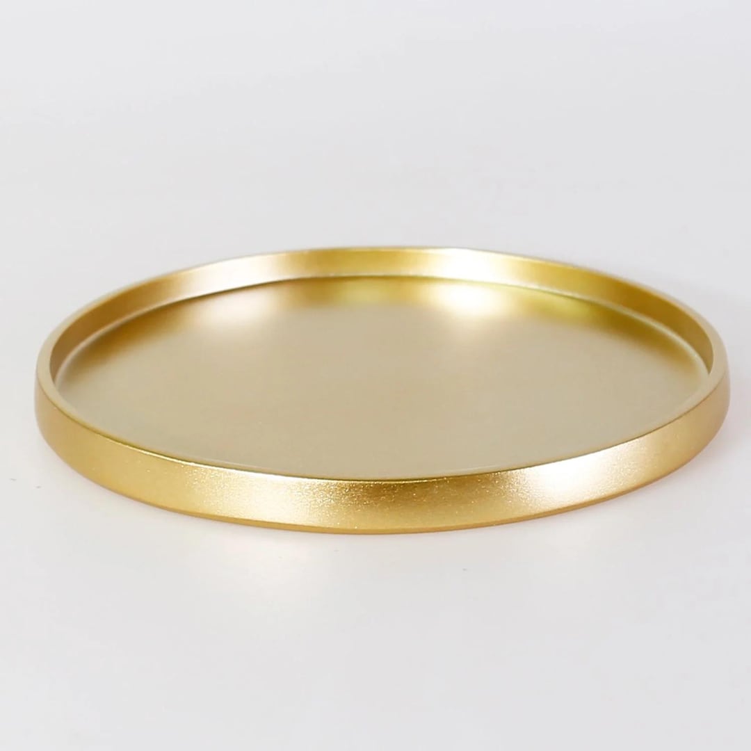 Victoria Round Resin Tray: Gold Decorative Tray, Jewelry Organizer - Etsy