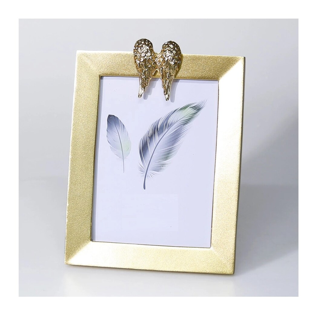 Angel Wings Picture Frame in Gold Color - Etsy