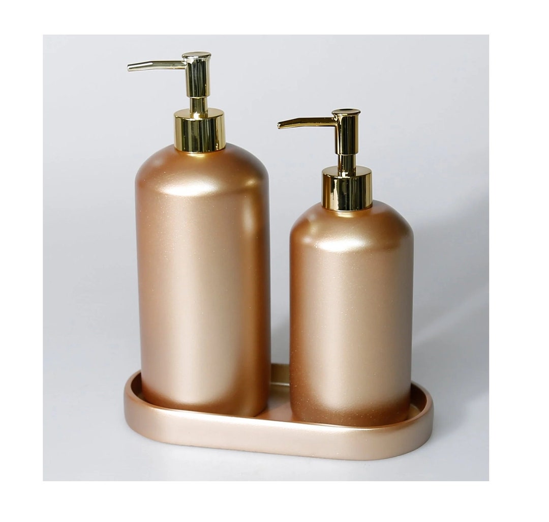 Smooth Bathroom Set in Taupe Color / Soap Dispenser Large - Etsy