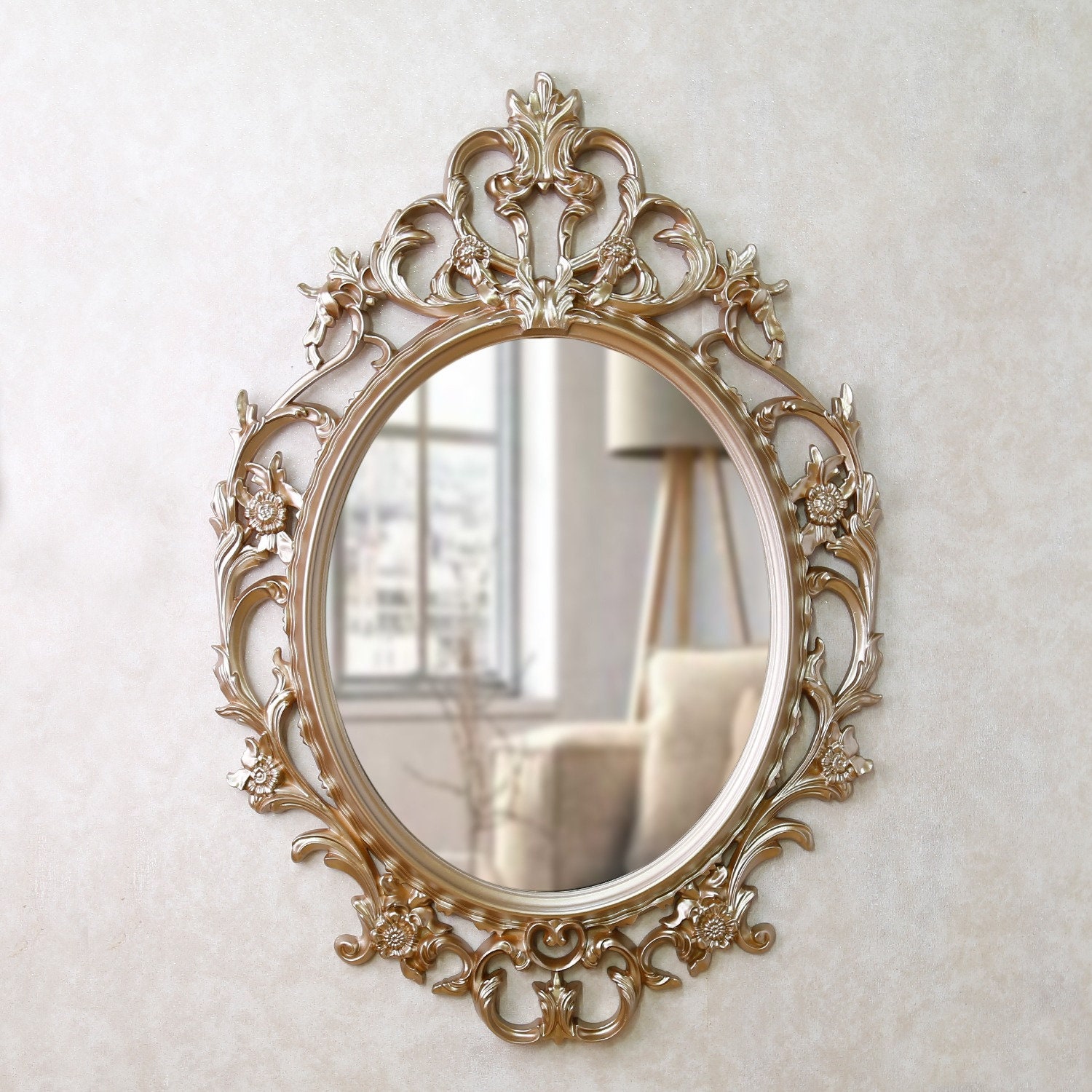Fancy Oval Mirror