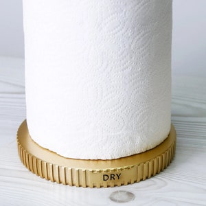 Grooved Paper Towel Holder in Gold Color - Etsy