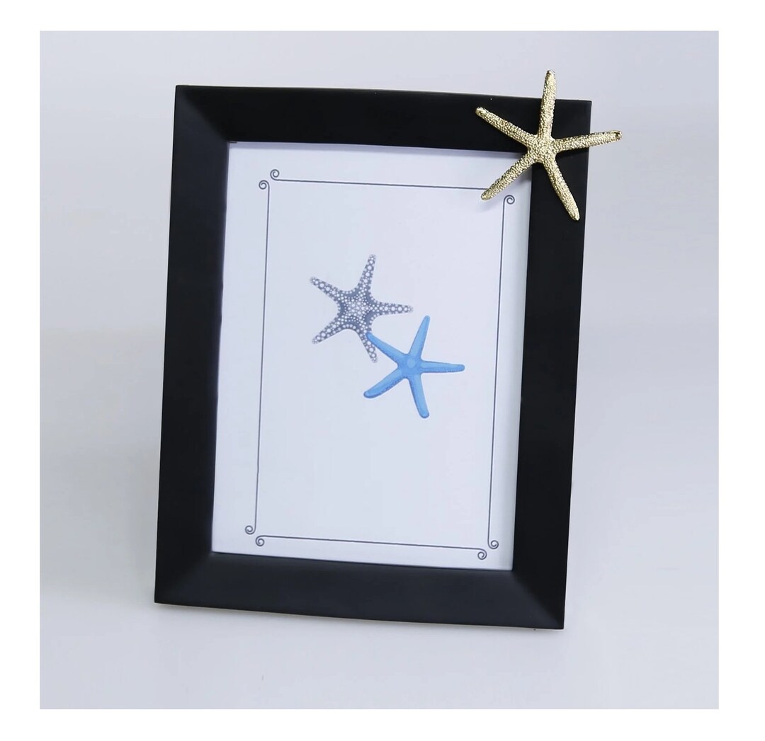 Starfish Picture Frame in Black Color - Etsy