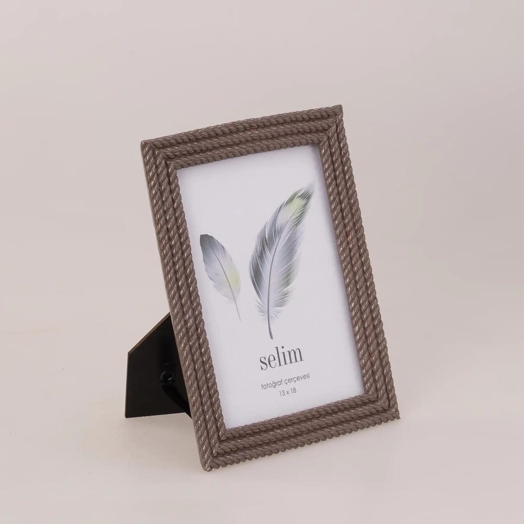 Elise Collection Taupe Resin Picture Frame – Baroque Style Tabletop ...