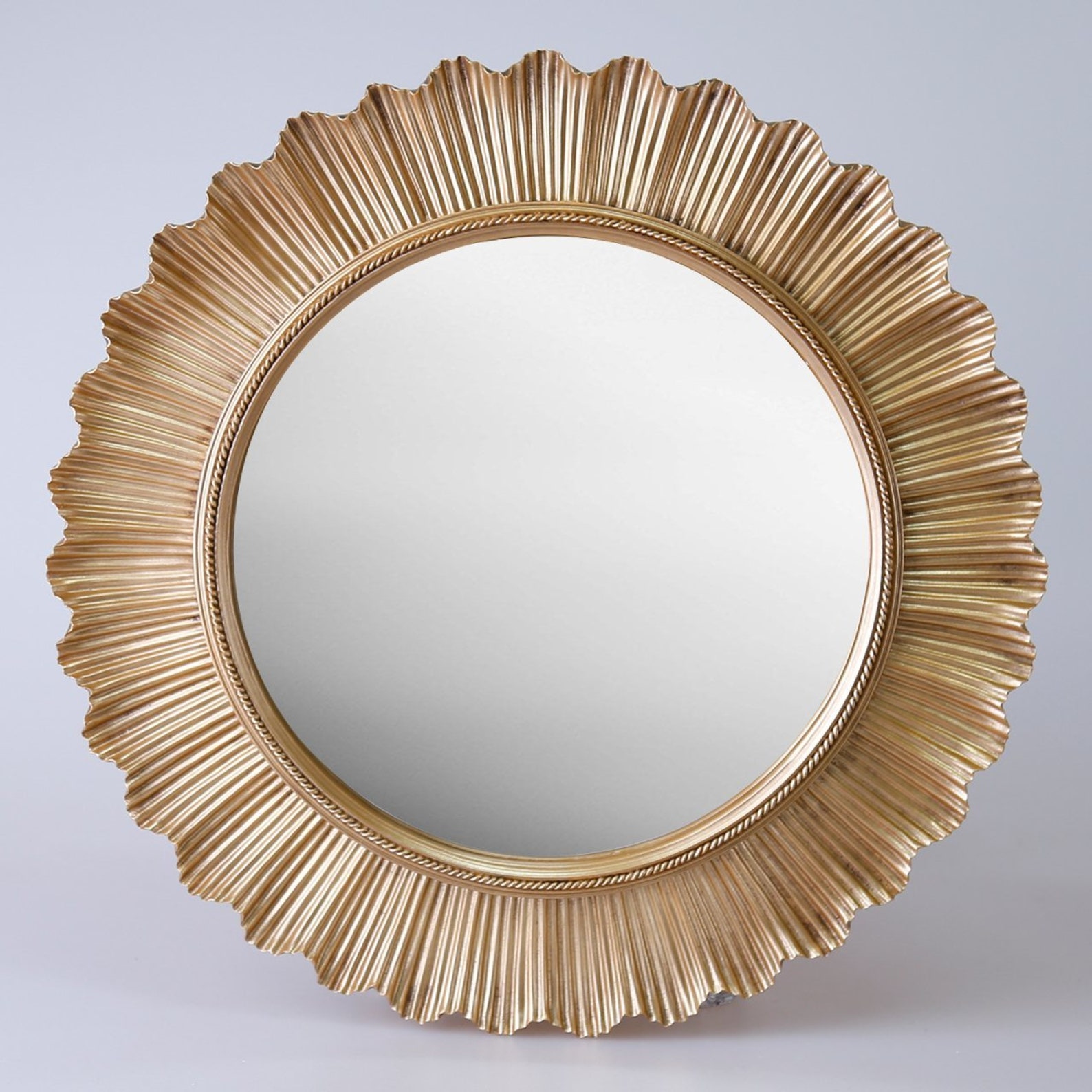 Flashy Wall Mounted Resin Frame Mirrors in Gold and Silver - Etsy