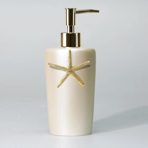 Ocean Liquid Soap Dispenser With Manual Pump in Black and Silver Color ...