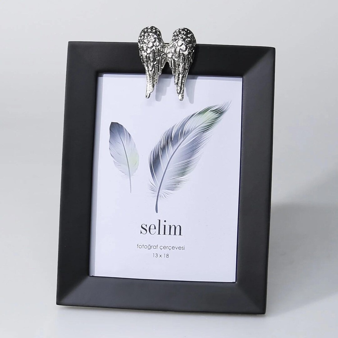 Angel Wings Picture Frame in Black Color - Etsy