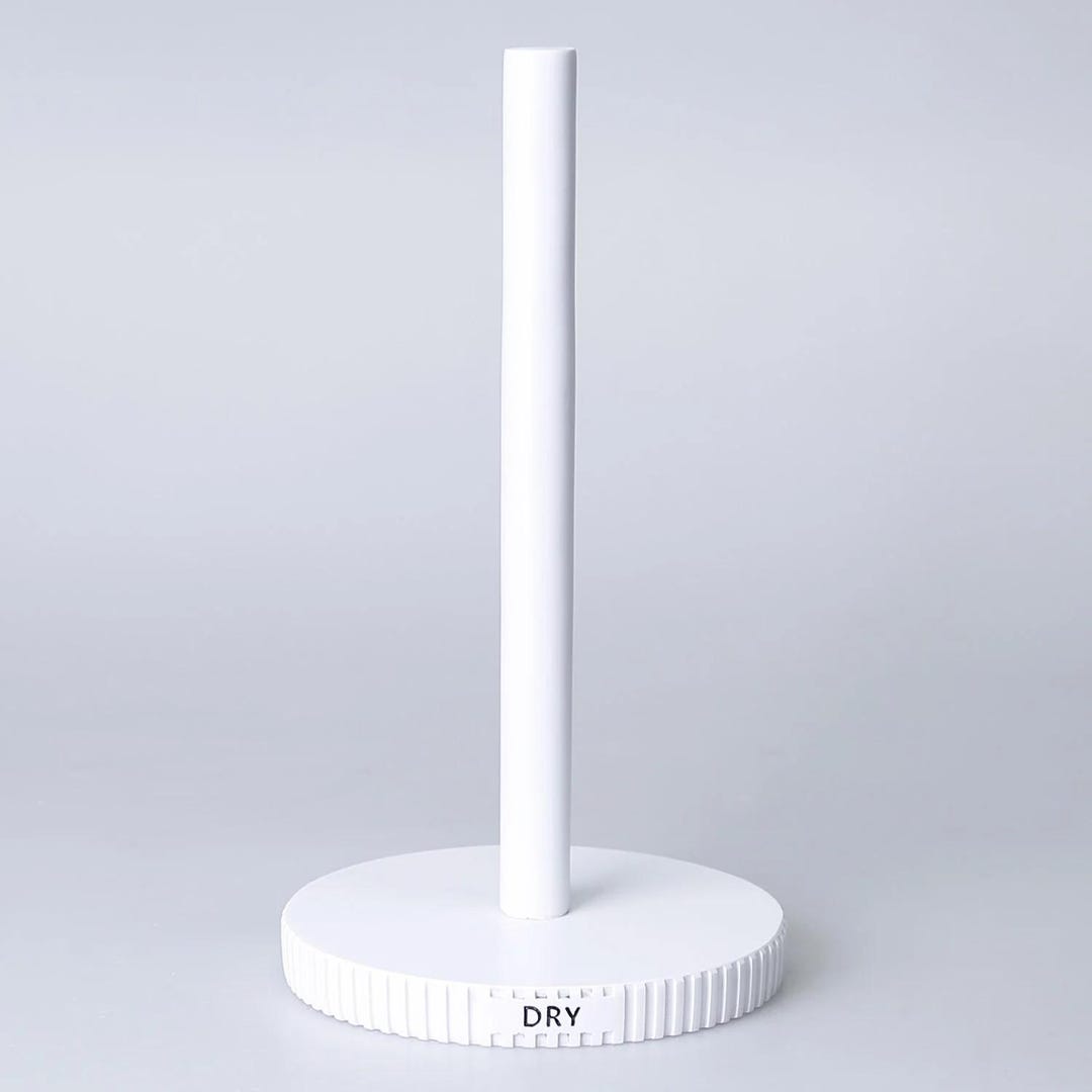 Grooved Paper Towel Holder in White Color - Etsy