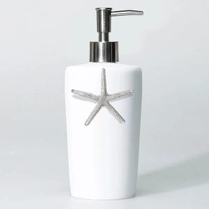 Ocean Liquid Soap Dispenser With Manual Pump in Black and Silver Color ...