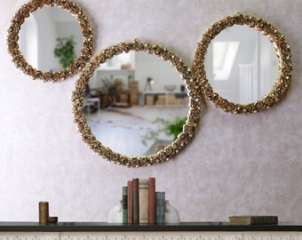 Large Round Mirror - Etsy