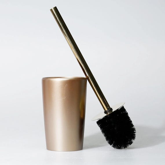 Conical Modern Toilet Brush With Stainless Handle in Taupe Color Resin Toilet Brushes Express Shipping Etsy Canada