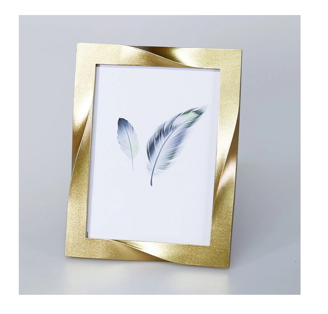 Curved Picture Frame in Gold Color - Etsy