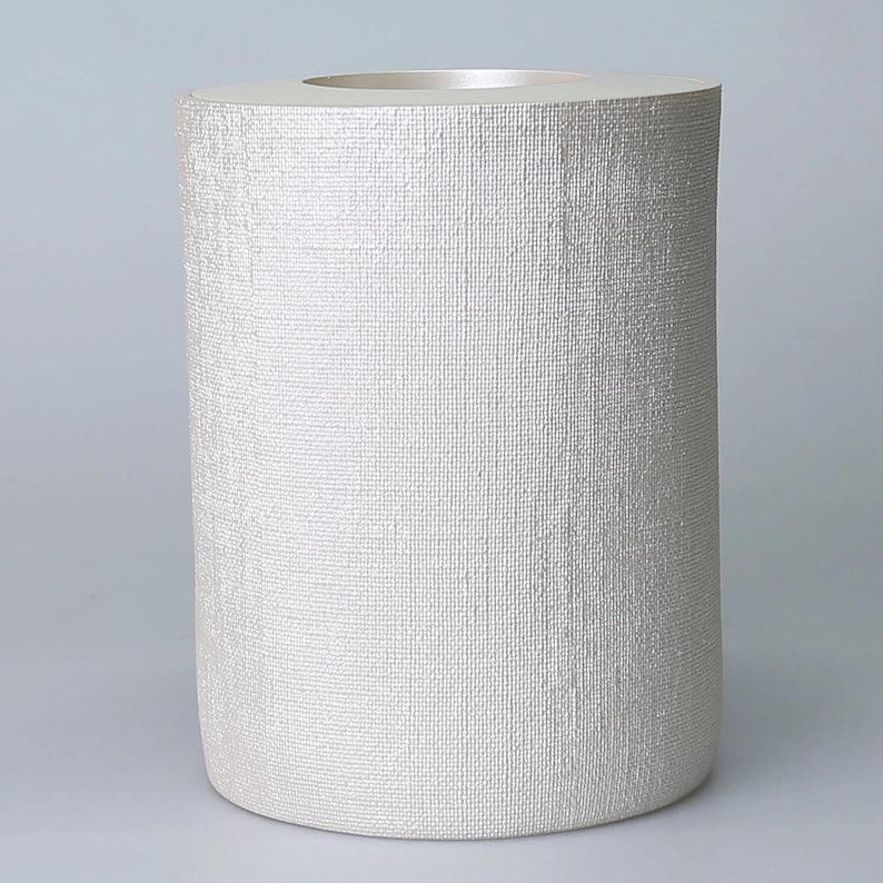 Linen Collection Pearl Trash Can – Modern Bathroom & Kitchen Waste Bin ...