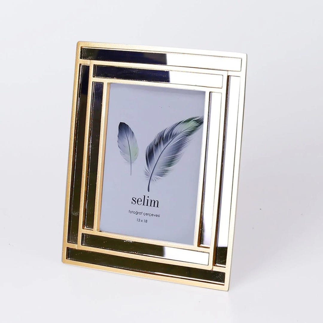 Lara Picture Frame With Mirror Frame / Photo Frame for Desktop / 5x7 or ...